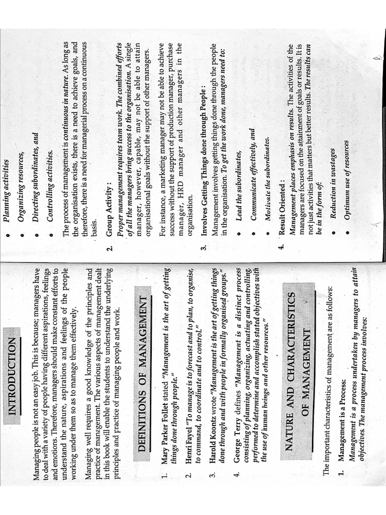 Unit 1 - Introduction To Management | PDF