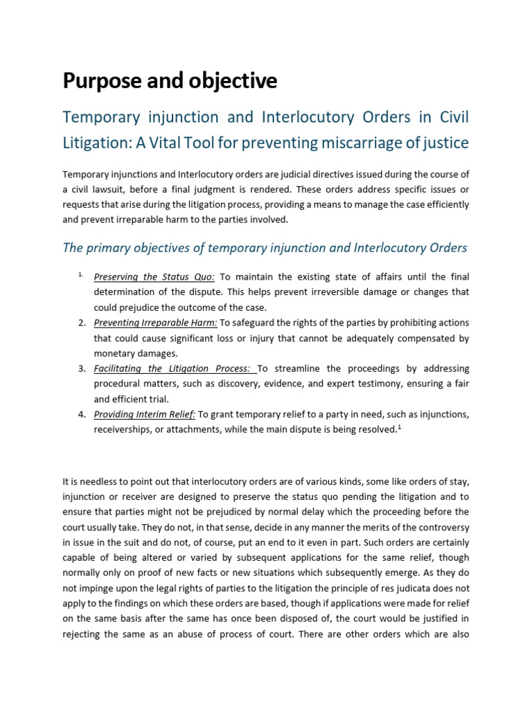 Document 5 (1) | PDF | Lawsuit | Injunction