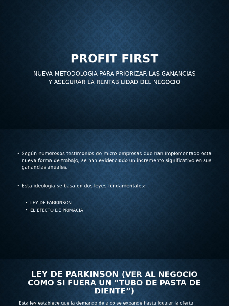 Profit First | PDF