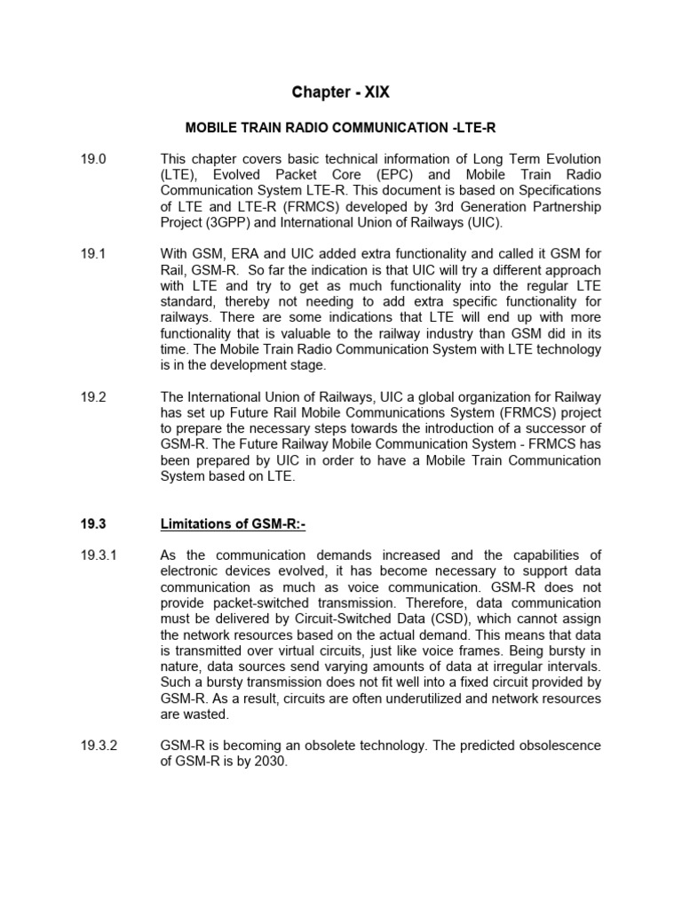 Mobile Train Radio Communication | PDF | Lte (Telecommunication) | Data ...