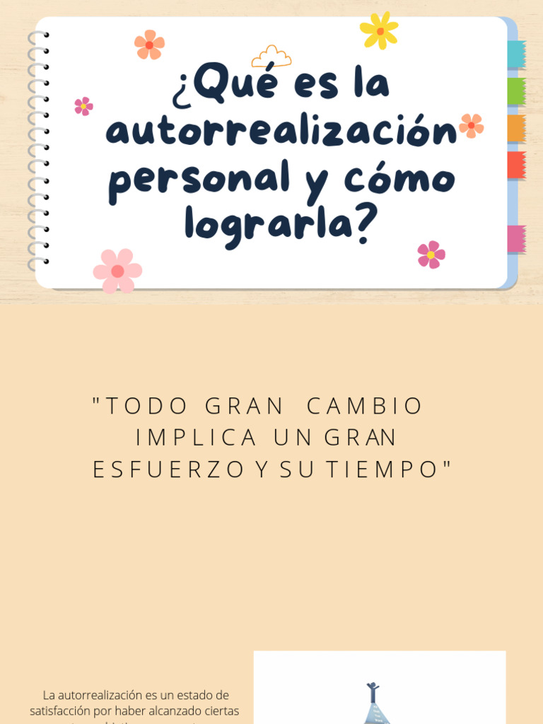 Qué Es La Autorrealización Personal y Cómo Lograrla? | PDF