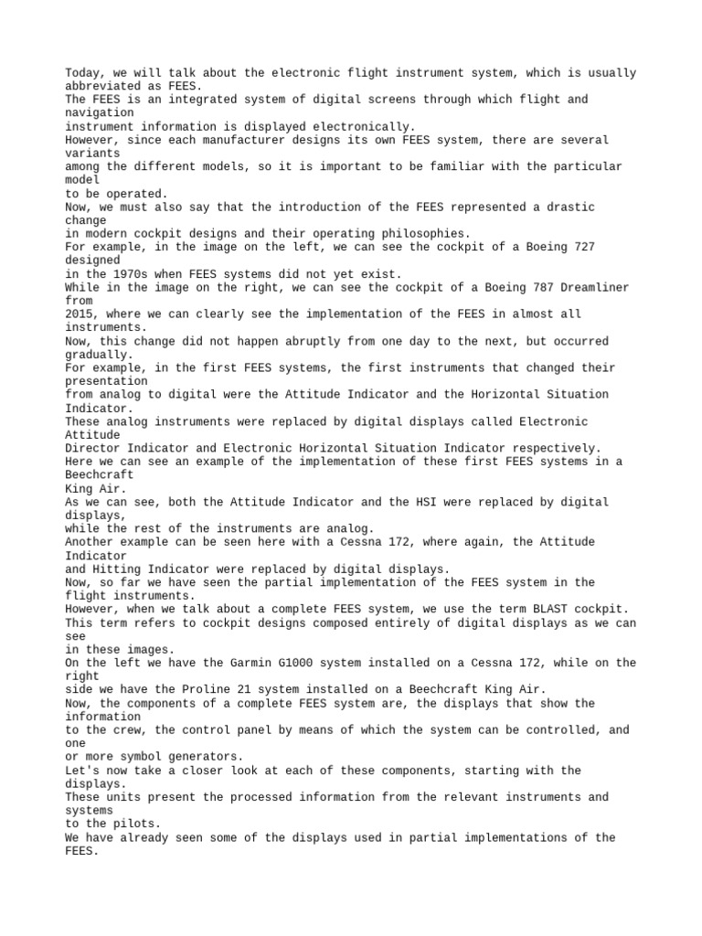 EFIS - Electronic Flight Instrument System | PDF | Aviation | Aircraft