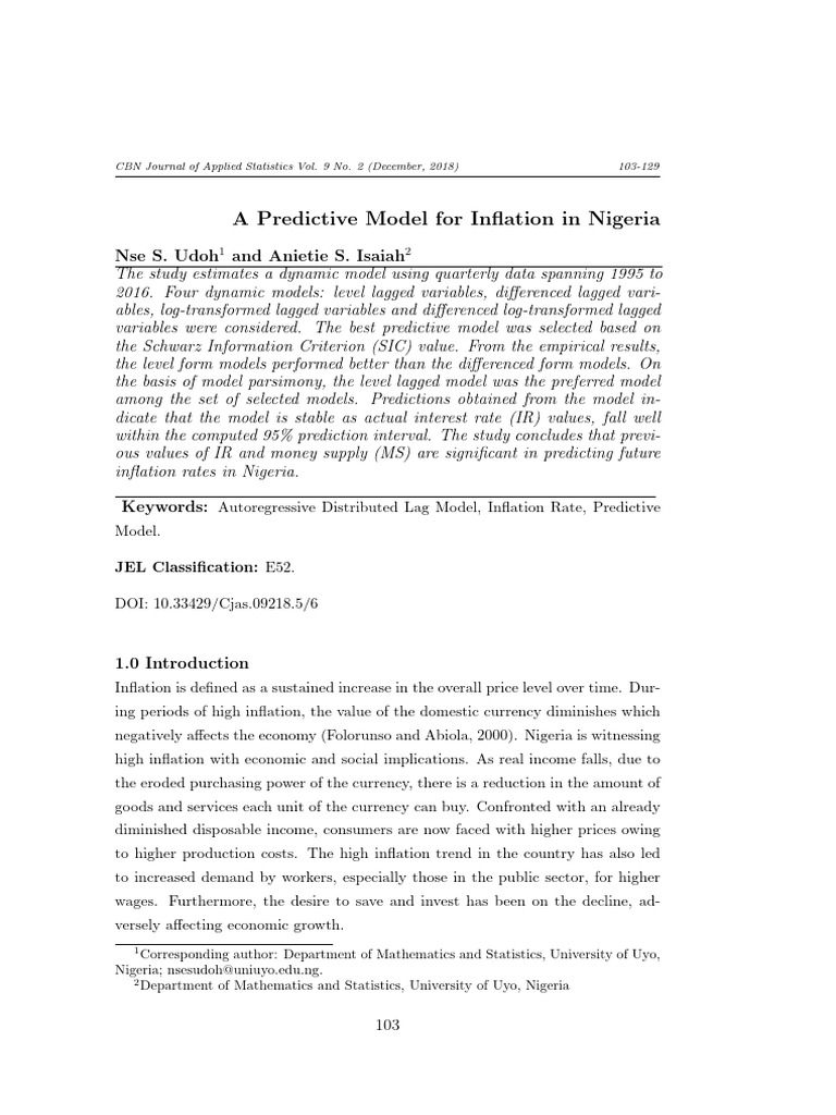 Pages 103 - 129 - A387 - Udoh and Isaiah - F | PDF | Inflation ...