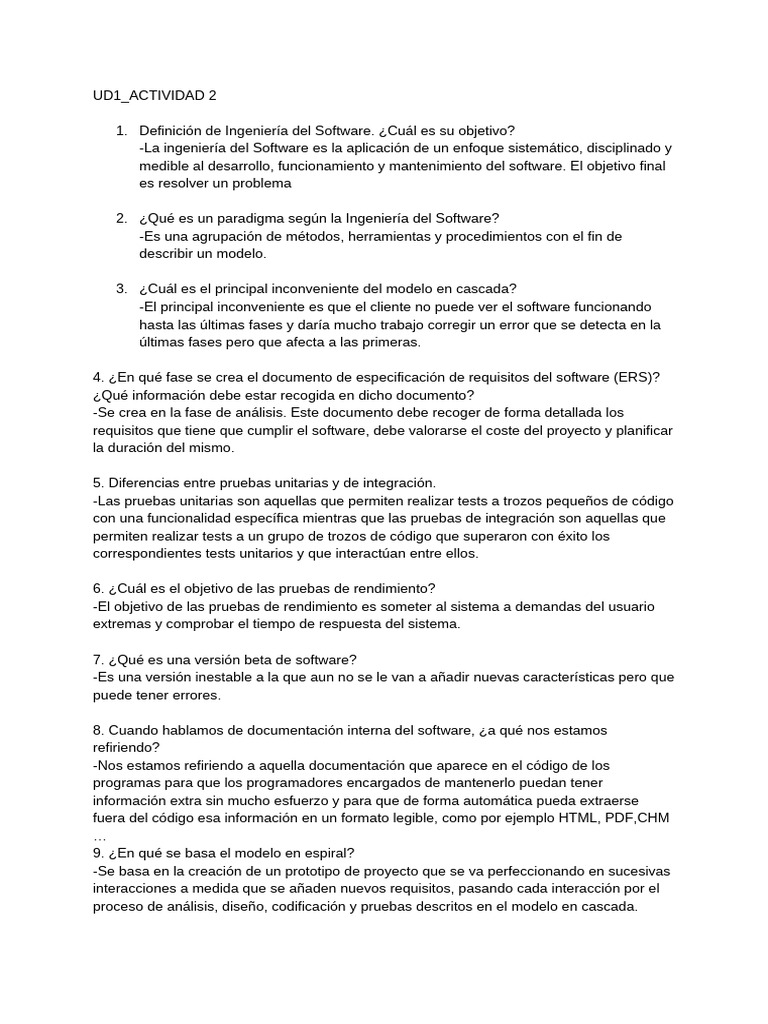 UD1 - Actividad 2 | PDF | Software | Ingeniería de software