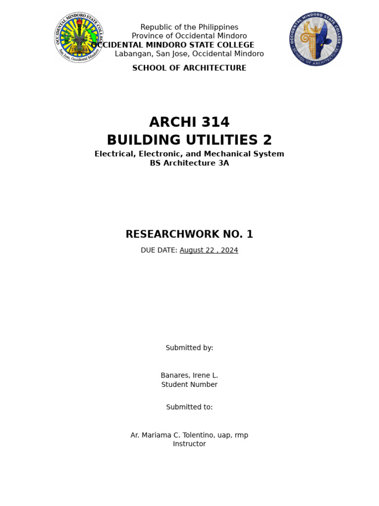 Building utilities research | PDF | Electric Motor | Transformer