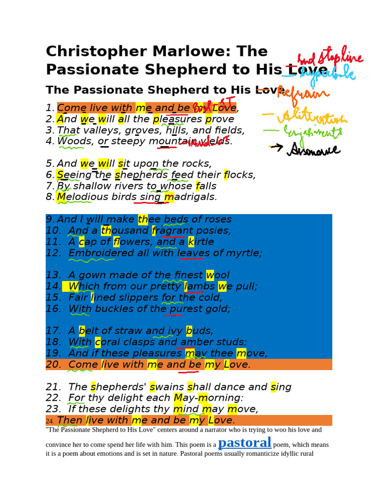 Christopher Marlowe | PDF | Poetry