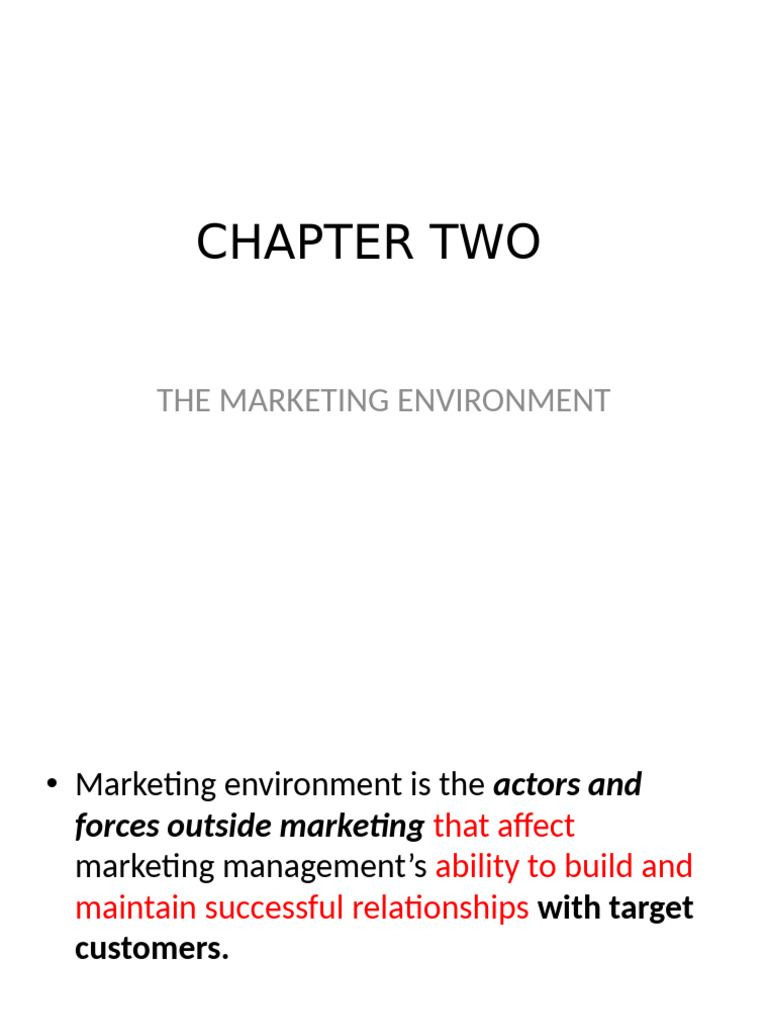Chapter Two | PDF | Marketing | Business
