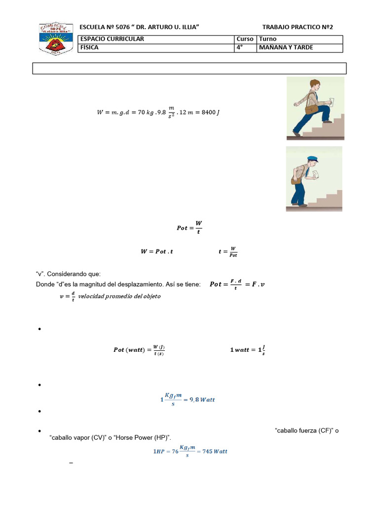 TP Potencia 2024 | PDF | Vatio | Escalera