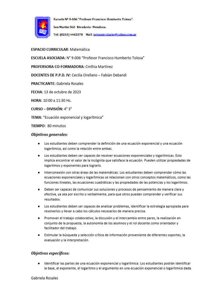 Clase 3 Ecuaciones Logaritmicas | PDF | Ecuaciones | Logaritmo