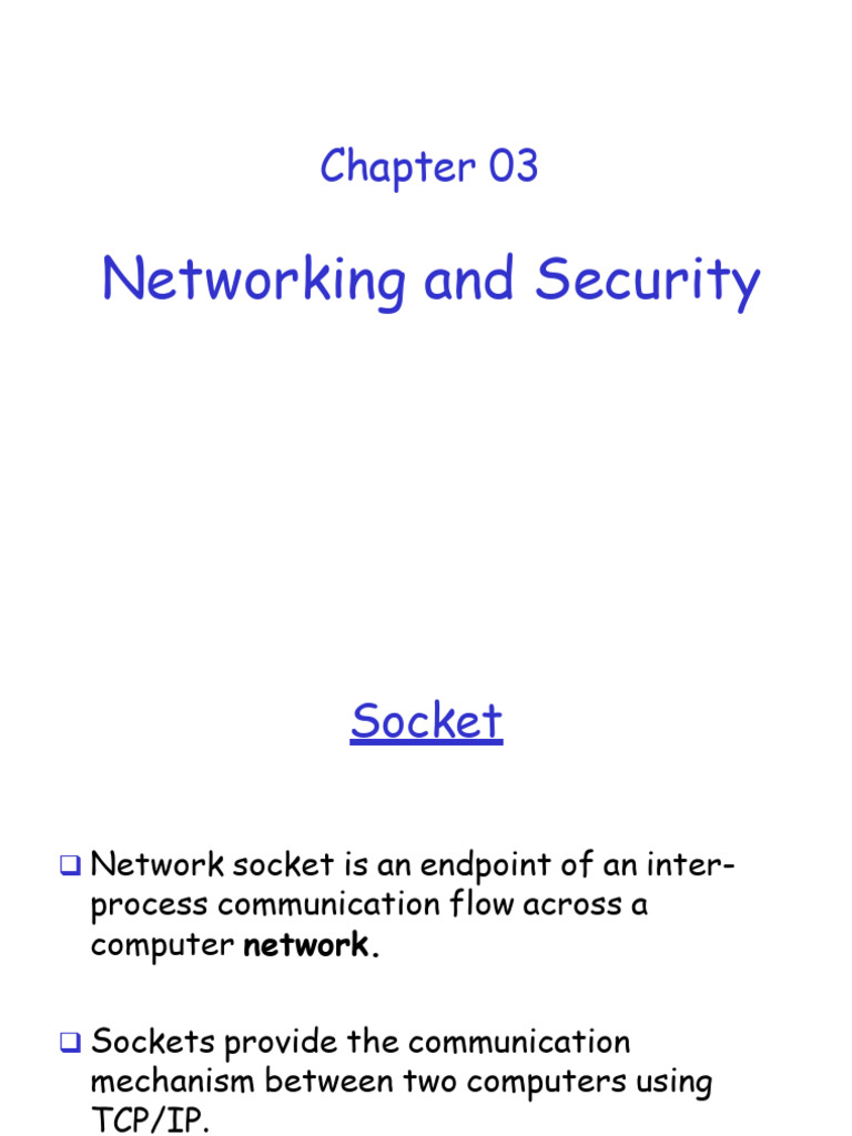 ajp unit 3 | PDF | Transmission Control Protocol | Internet Protocol Suite