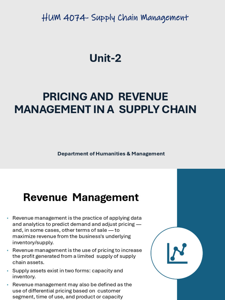 unit 2 scm | PDF | Inventory | Supply Chain