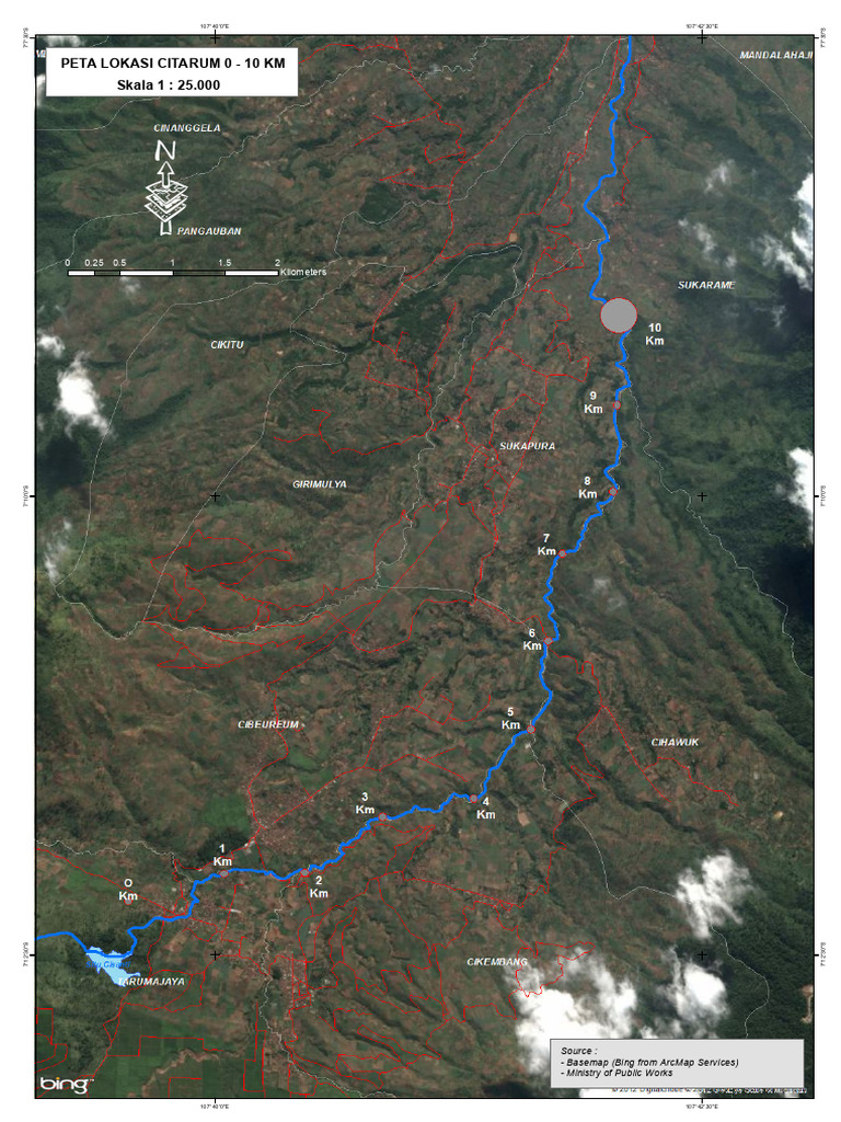 Peta Citarum 0 - 100 km | PDF