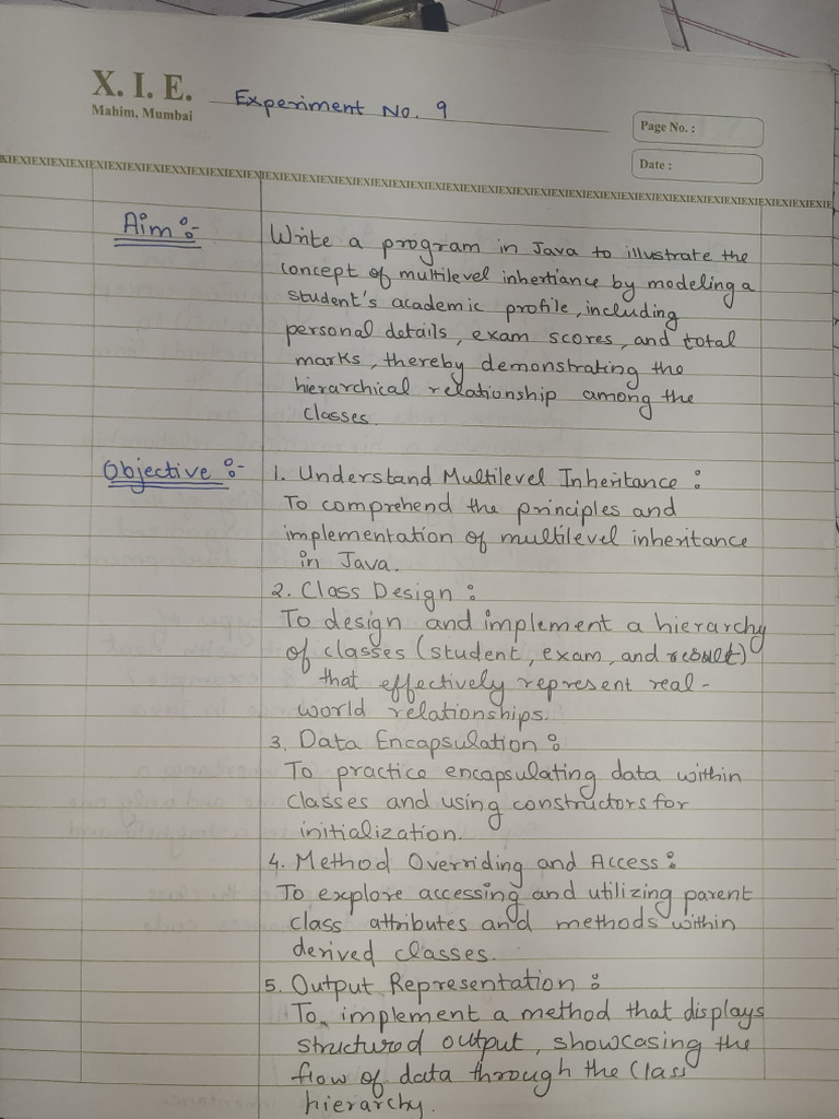 java exp 9 | PDF | Inheritance (Object Oriented Programming) | Computing