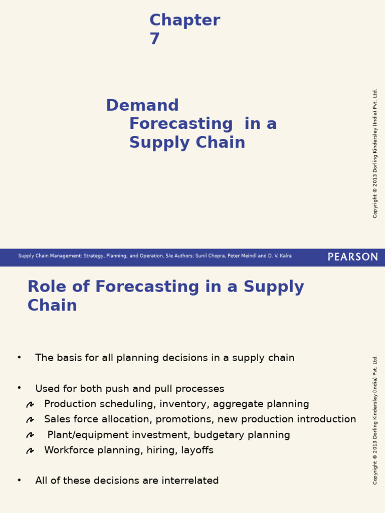 Chopra Meindl Chapter 7 New | PDF | Forecasting | Demand