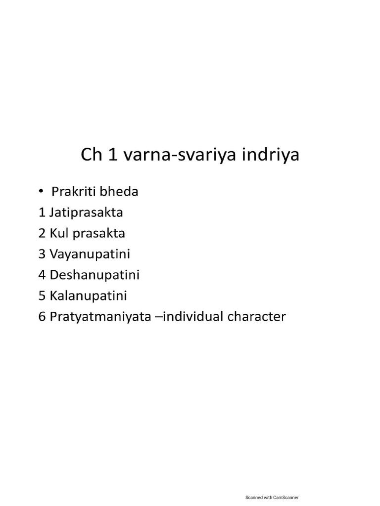 Charak Indriya Sthan Notes | PDF