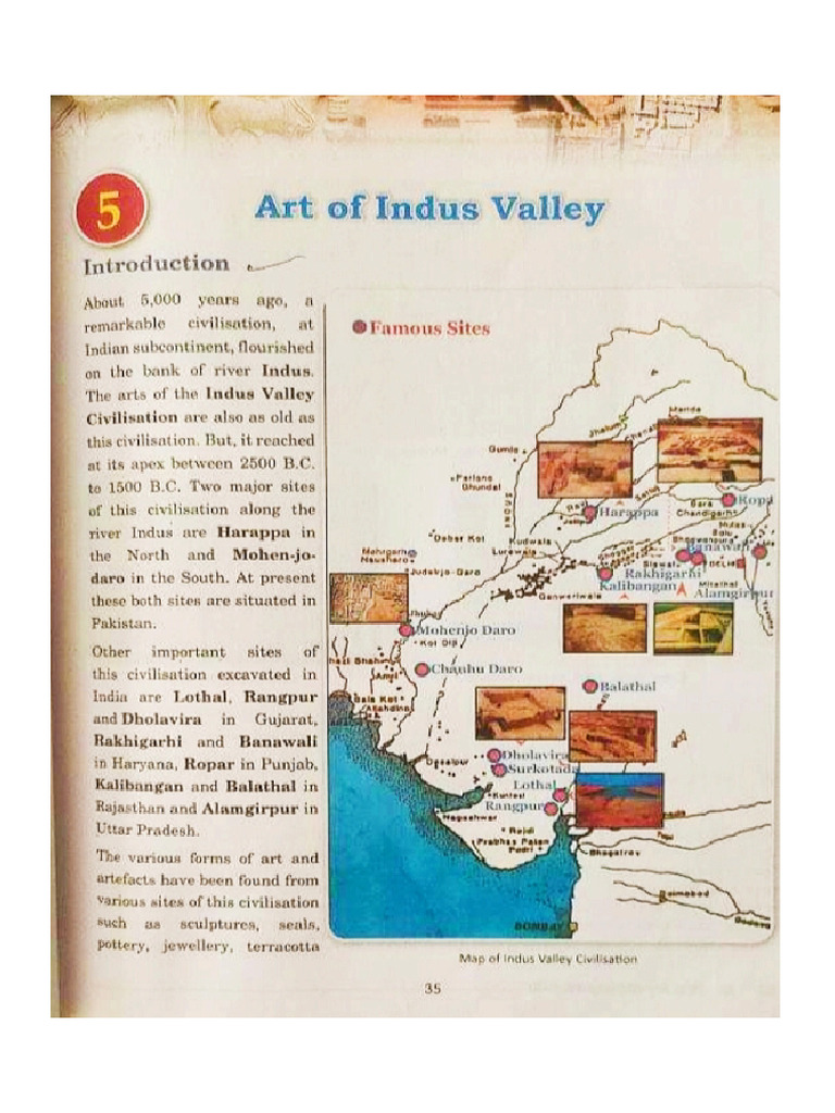 Fine Arts CH 5 Art of Indus Valley | PDF