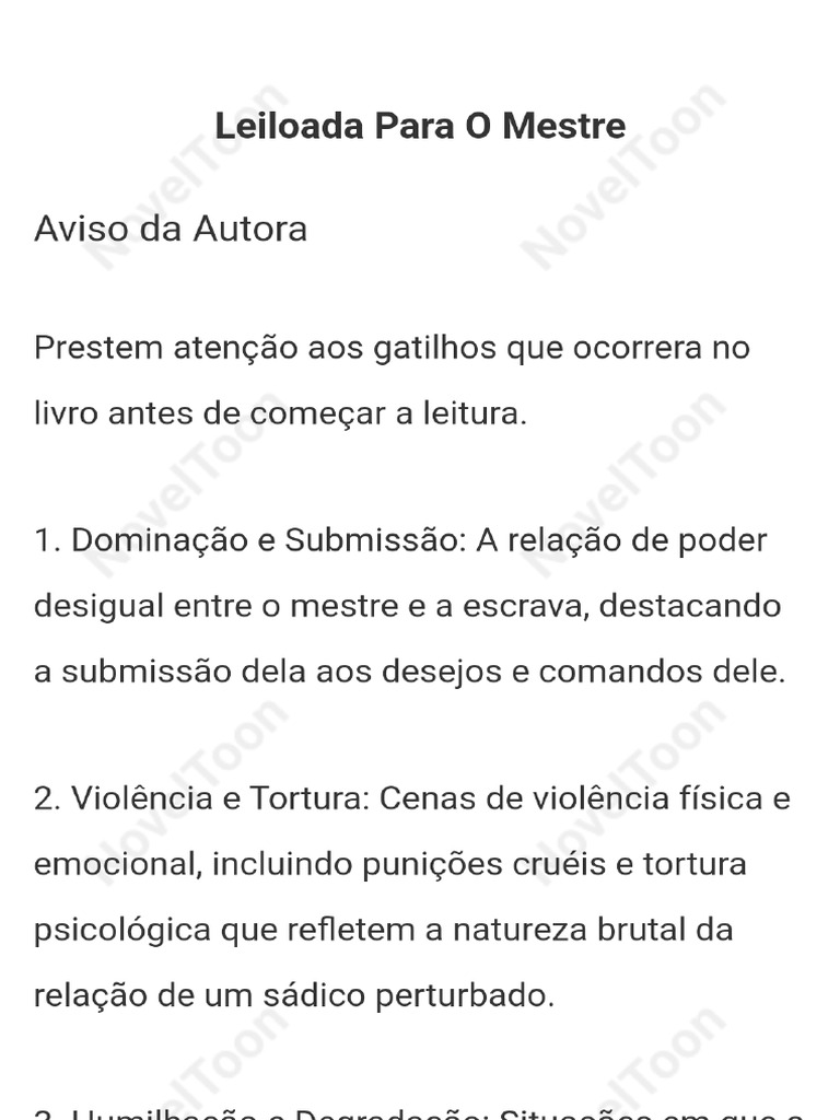 Leiloada Para O Mestre | PDF