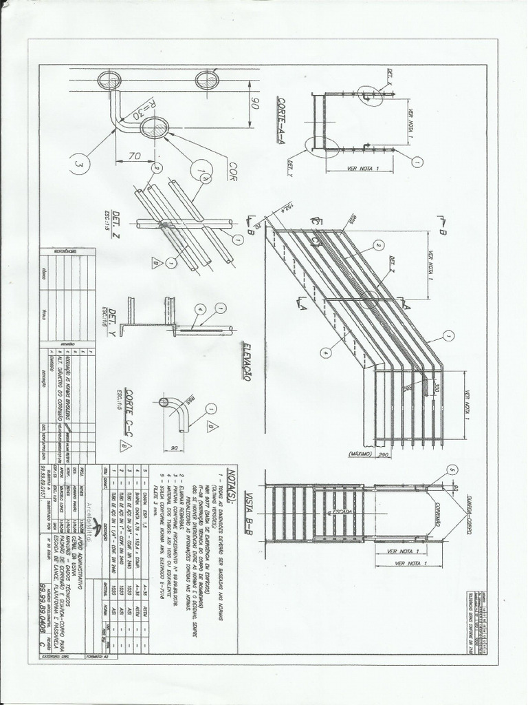 Aperam - Padrão de Escada E Guarda Corpo | PDF