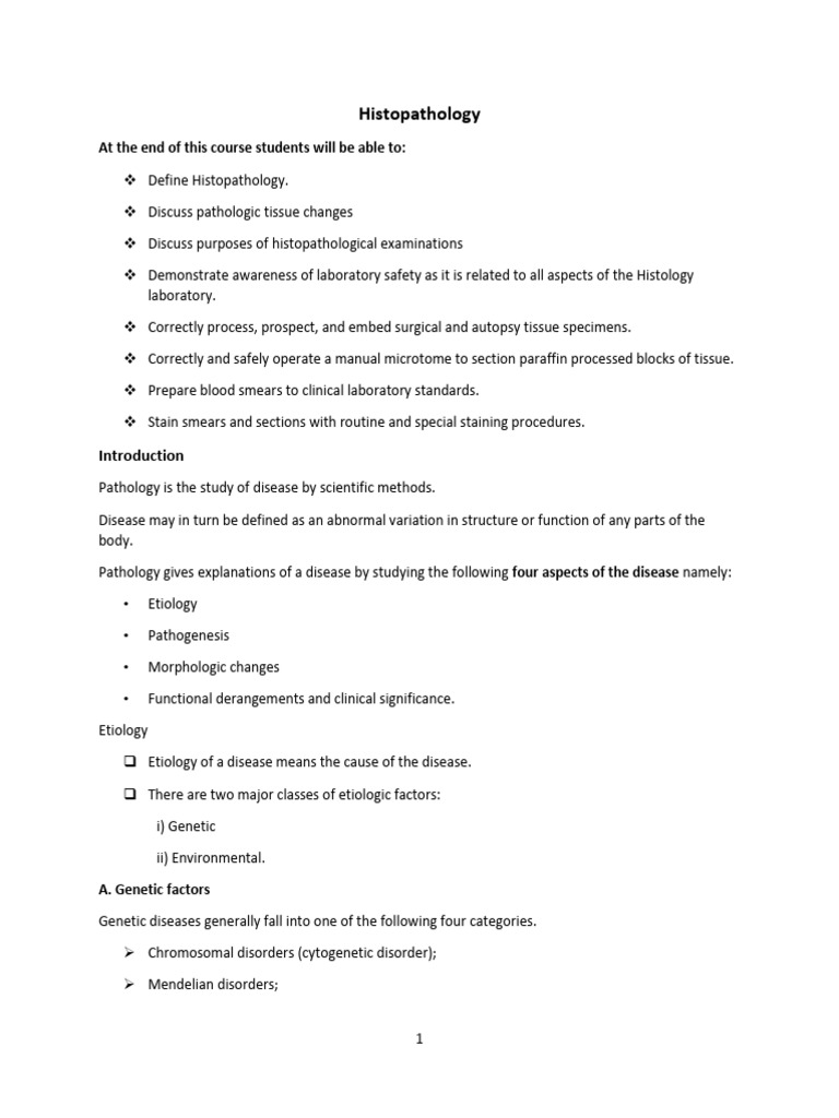 Understanding Histopathology Basics | PDF | Necrosis | Histopathology