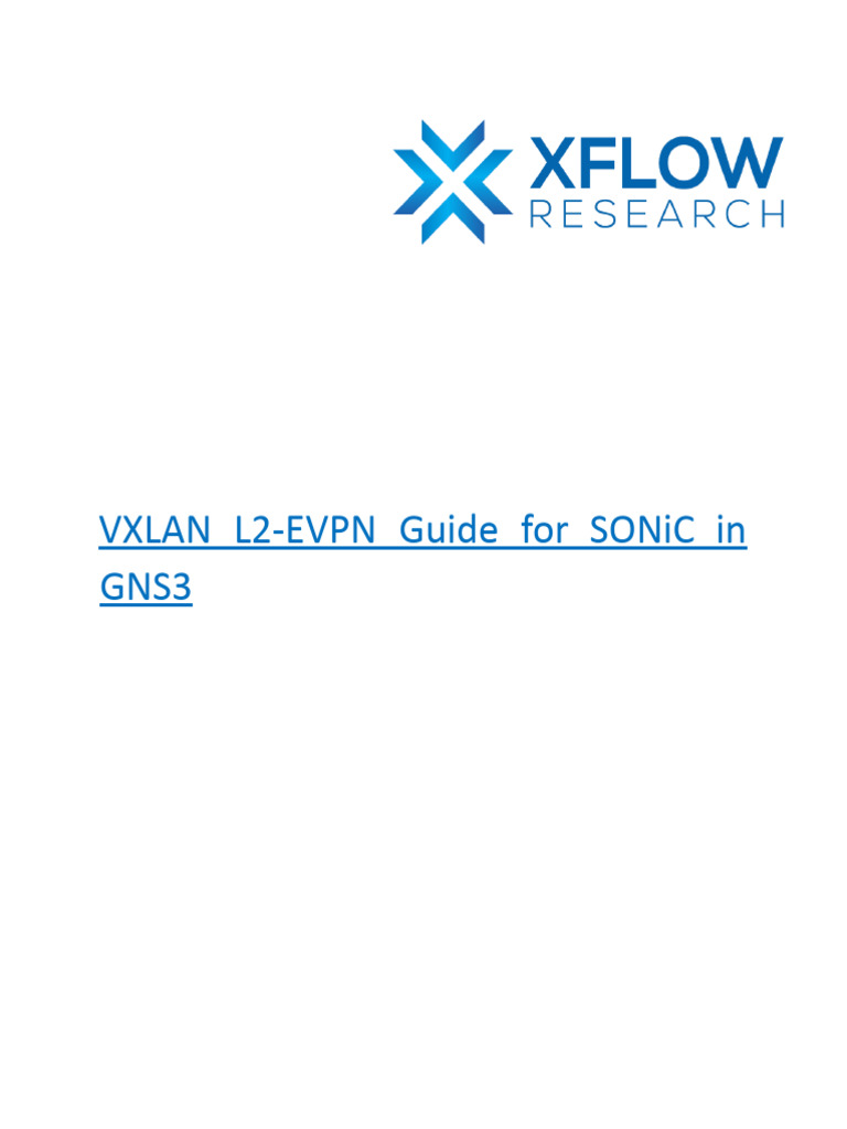 VXLAN L2 EVPN Guide For SONiC in GNS3 | PDF | Computer Network | Internet Protocols