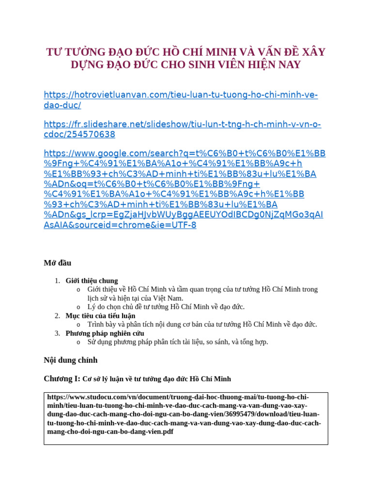 DAN-BAI-TT HCM | PDF