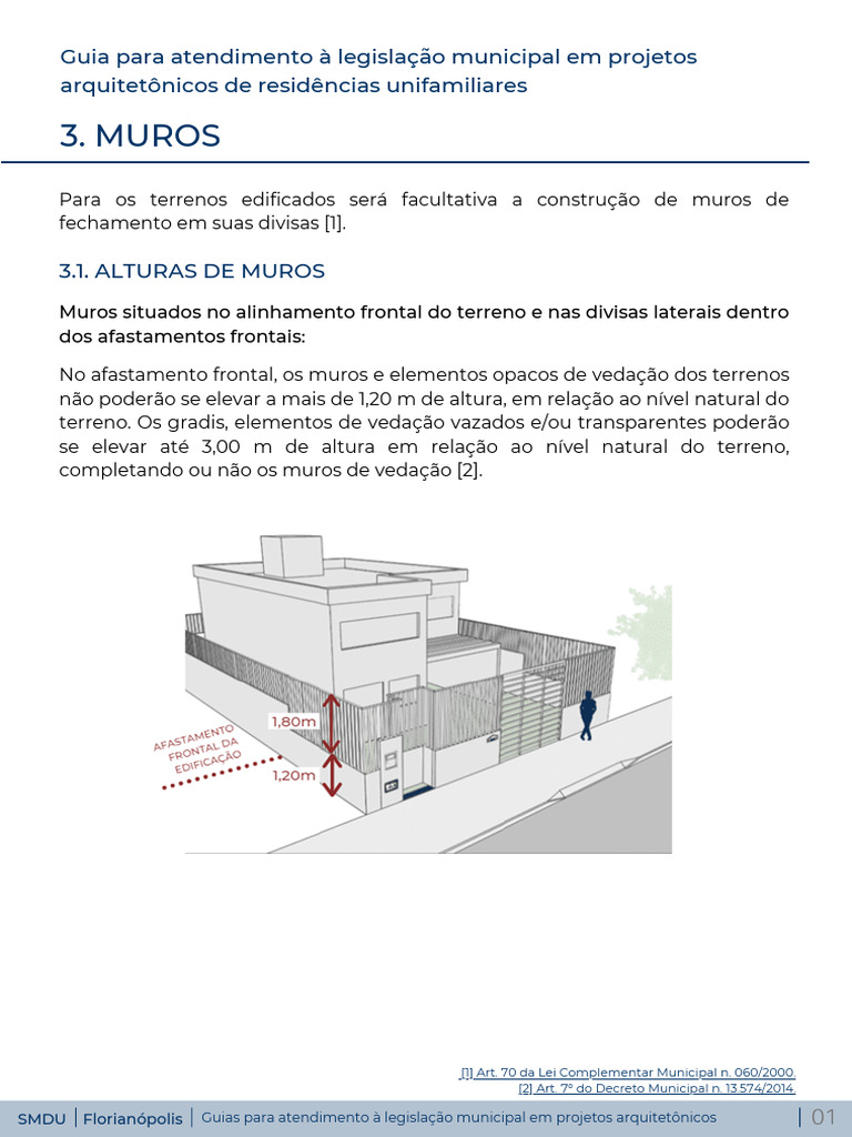 Mini-Guias Residências Unifamiliares - 03 Muros | PDF | Geociências