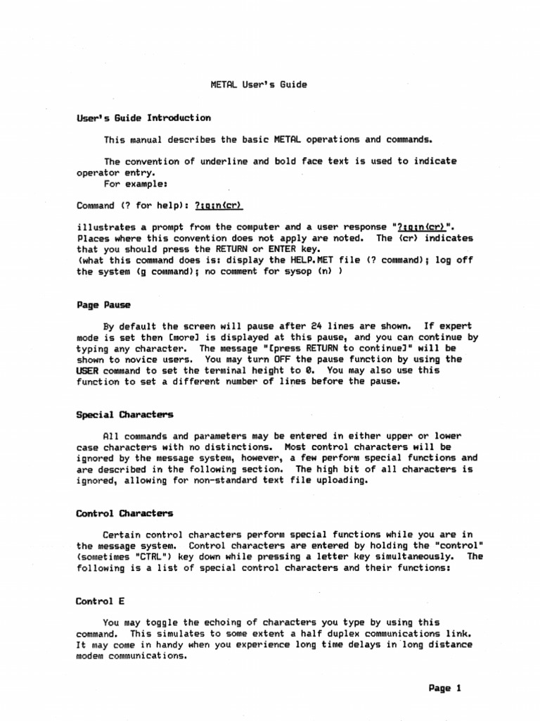 METAL_Users_Guide | PDF