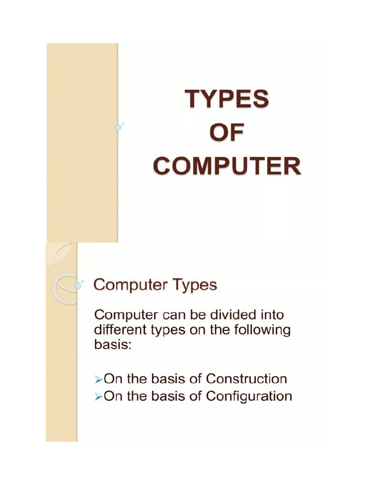 Types of Computers | PDF
