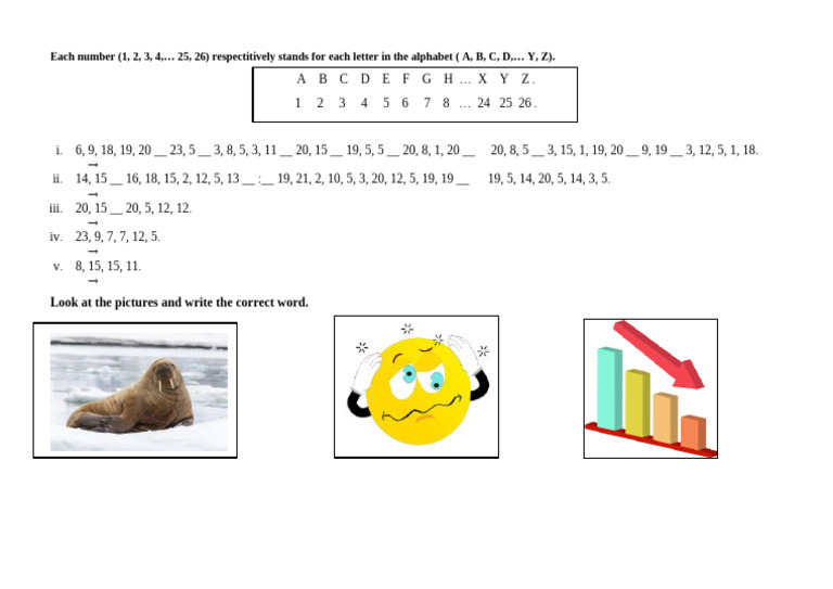 Alphabet Number Code Puzzle | PDF