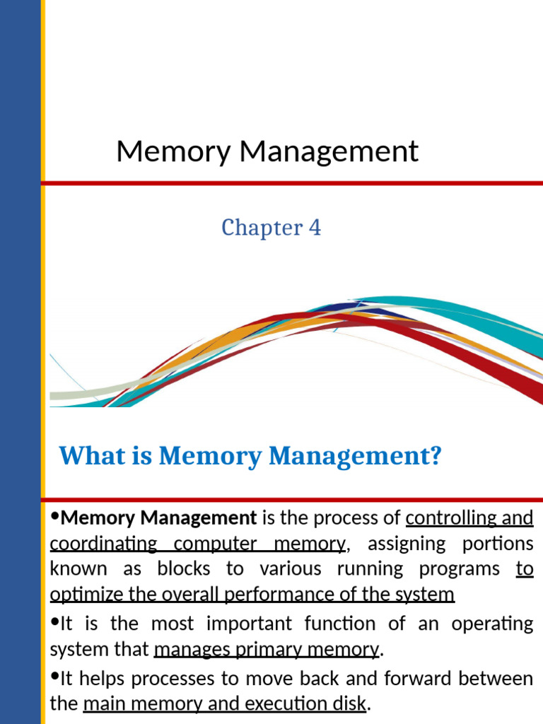 OS - Chapter 4 MM Part 1 | PDF | Computer Data Storage | Process (Computing)