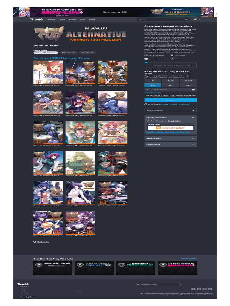 Muv-Luv Alternative Manga Anthology (pay what you want and help charity) | PDF