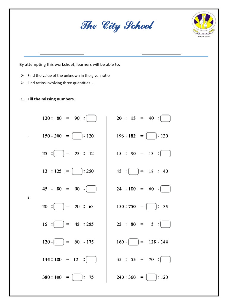 Class 6 Worksheet 2.2.0.3-4 | PDF | Career & Growth