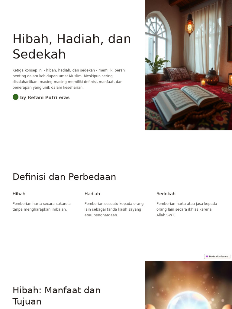 Hibah Hadiah Dan Sedekah | PDF