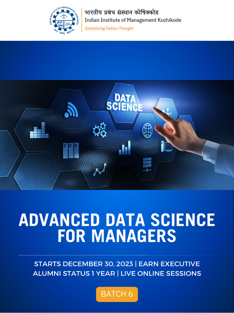 Iimk Adsm b6_brochure | PDF | Machine Learning | Analytics Iimk Adsm b6_brochure | PDF | Machine Learning | Analytics