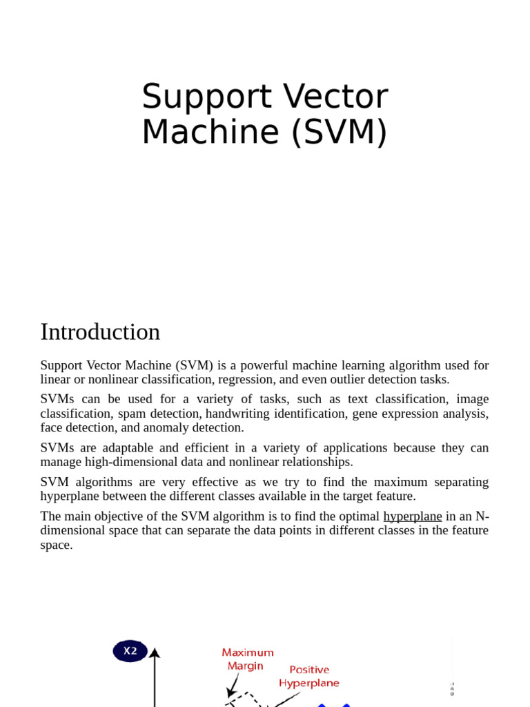Support Vector Machine (SVM) | PDF