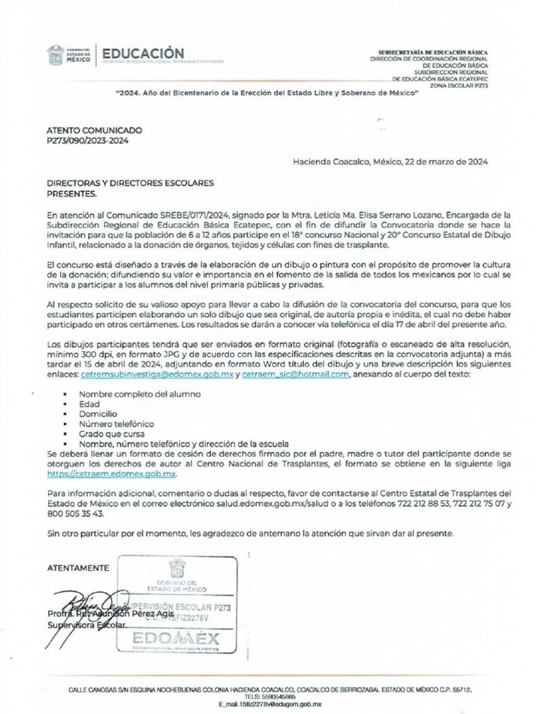 Comunicado 090 | PDF | Educación primaria