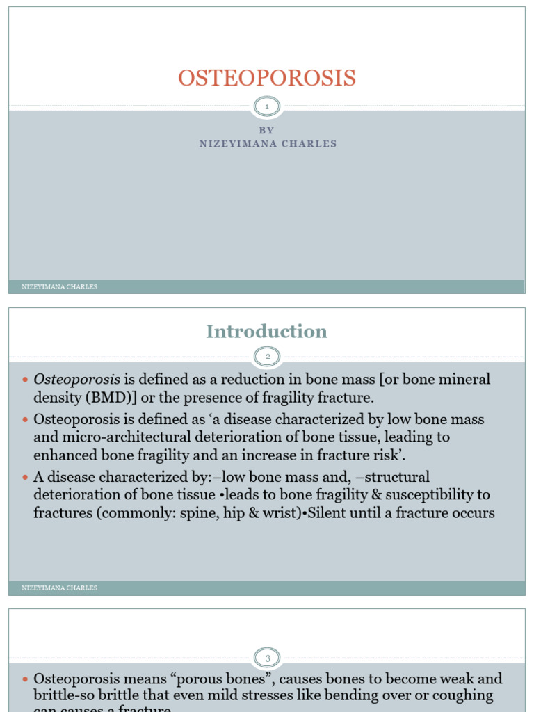 Osteoporosis Pdf Osteoporosis Bone