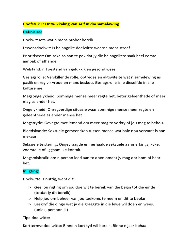 FOKUS: LO Kwartaal 1 en 2 Opsomming | PDF