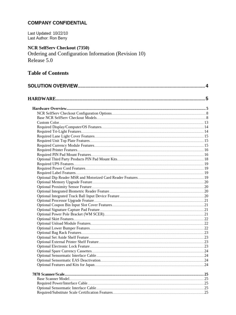 NCR SelfServ Checkout 7350 Config Guide | PDF | Point Of Sale ...