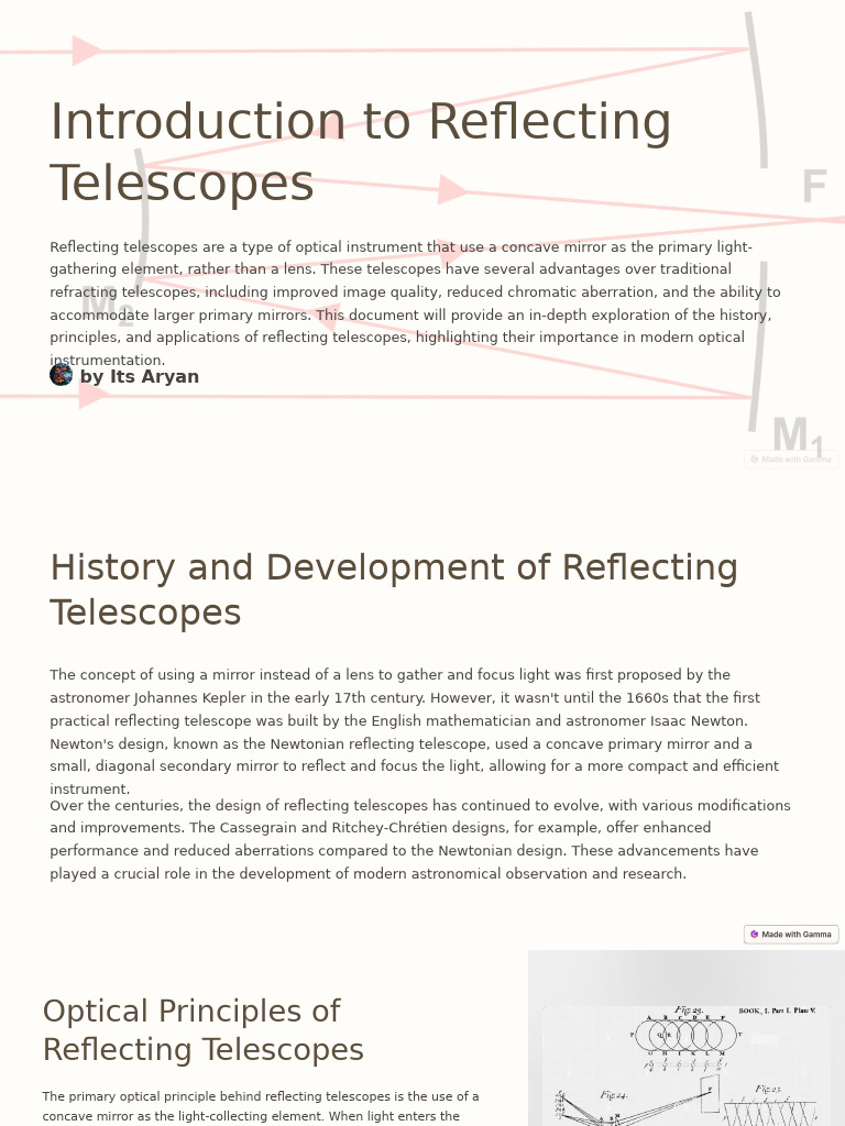 Introduction-to-Reflecting-Telescopes | PDF | Telescope | Optics