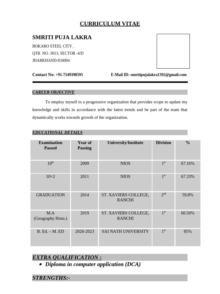 Smriti Puja Lakra | PDF