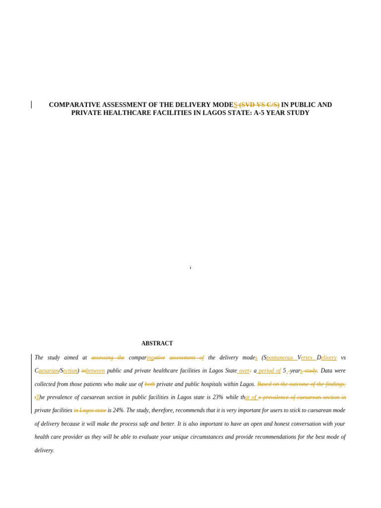 ANDU | PDF | Childbirth | Caesarean Section