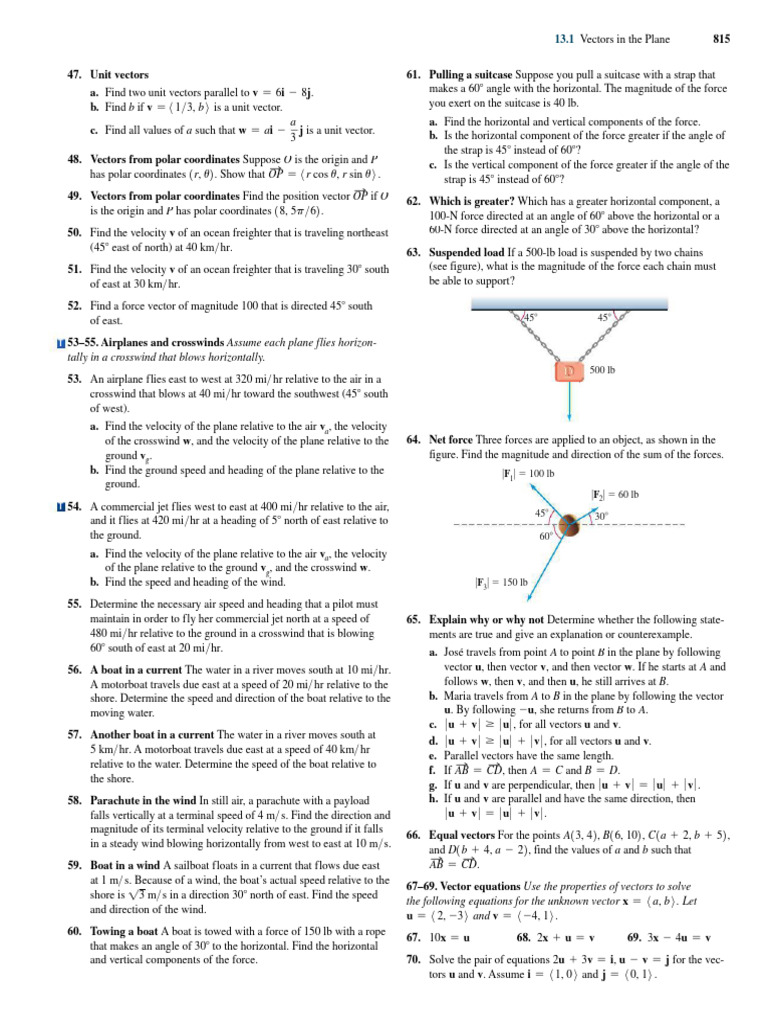 1 | PDF | Force | Euclidean Vector