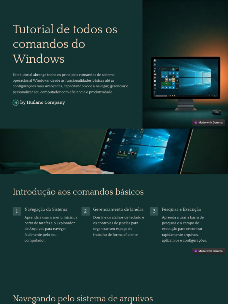 Tutorial de Todos Os Comandos Do Windows | PDF | Registro do Windows | Microsoft Windows