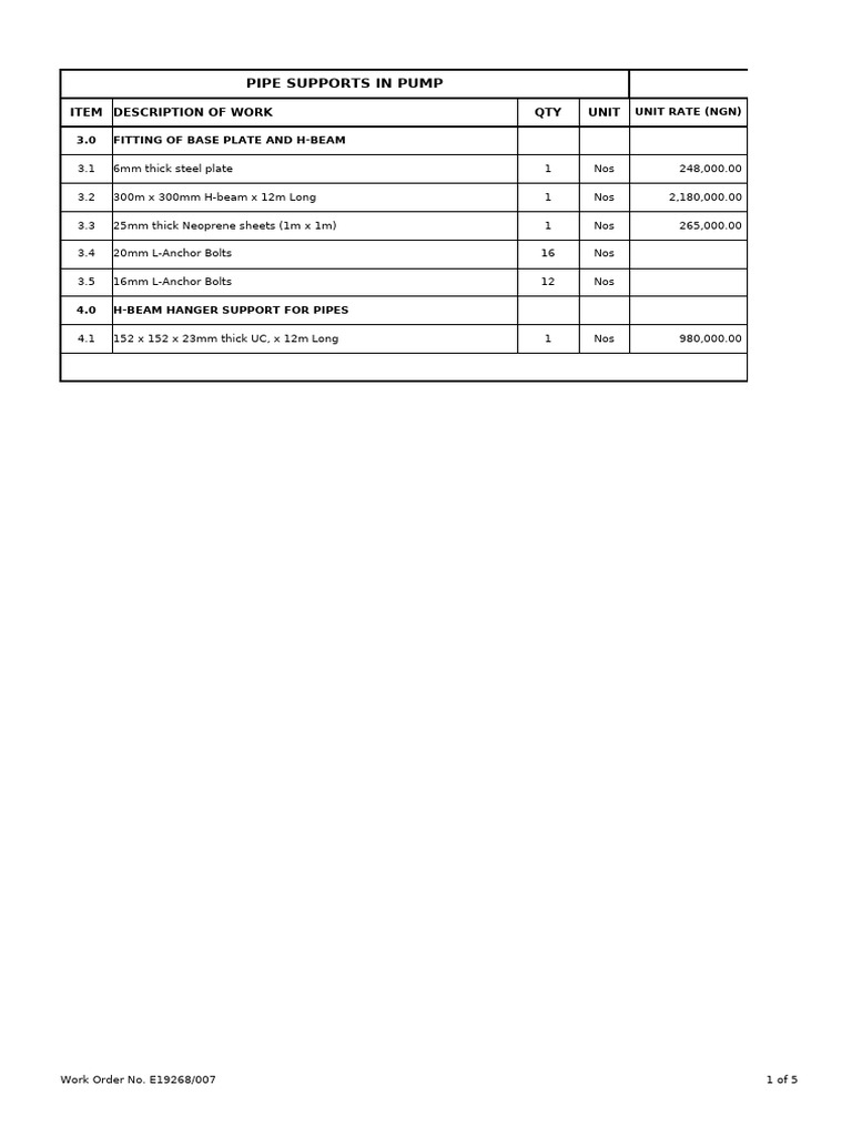 Copy-Process Pipng Extension MTO -RFQ | PDF