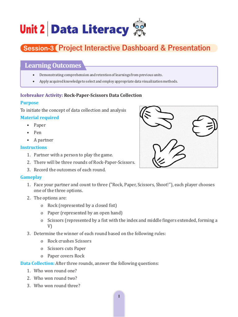 AI-417-IX Unit 2 Data Literacy Session 3 | PDF | Home & Garden