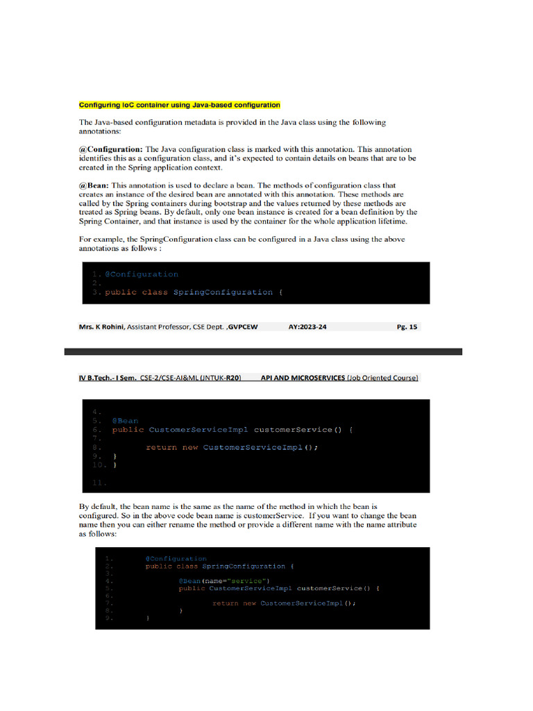 Modified Mid1 QB Ans | PDF | Spring Framework | Databases