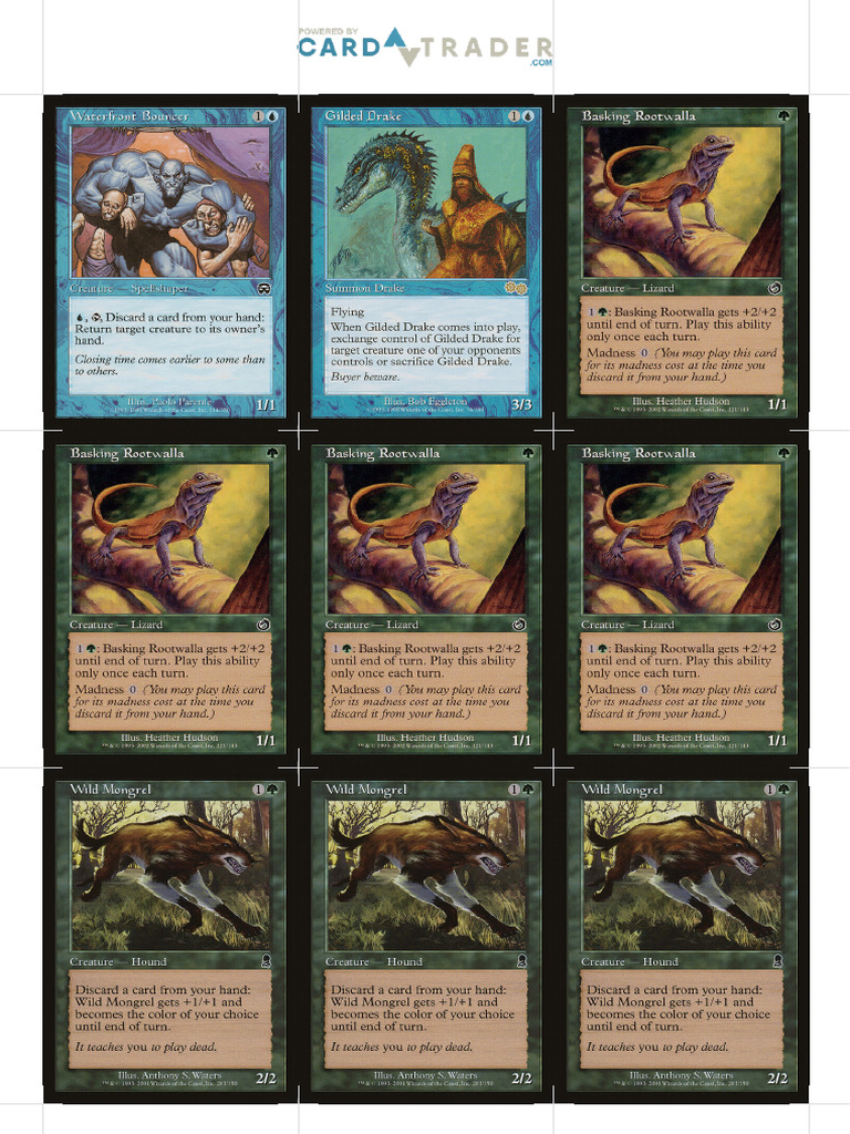 Madness Deck Remaining Print | PDF