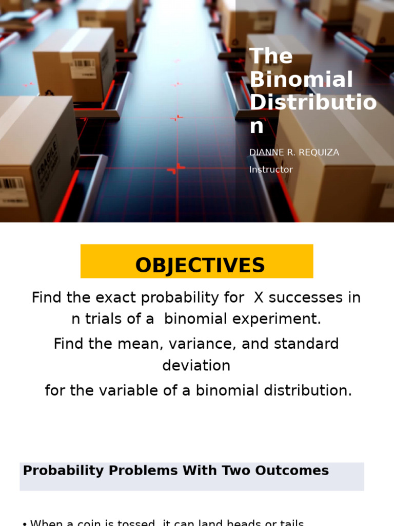 Week 6 Binomial Distribution | PDF | Probability Distribution | Experiment