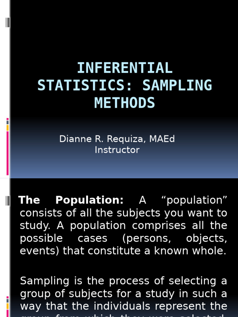 Week 6 Sampling Methods | PDF | Sampling (Statistics) | Social Stratification